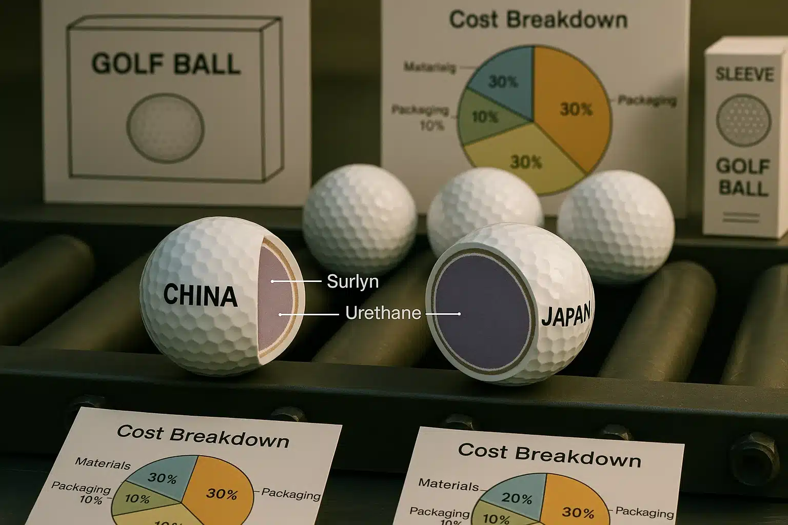 China vs Japan Golf Ball Costs: Labor, Materials, Packaging - Golfara ...