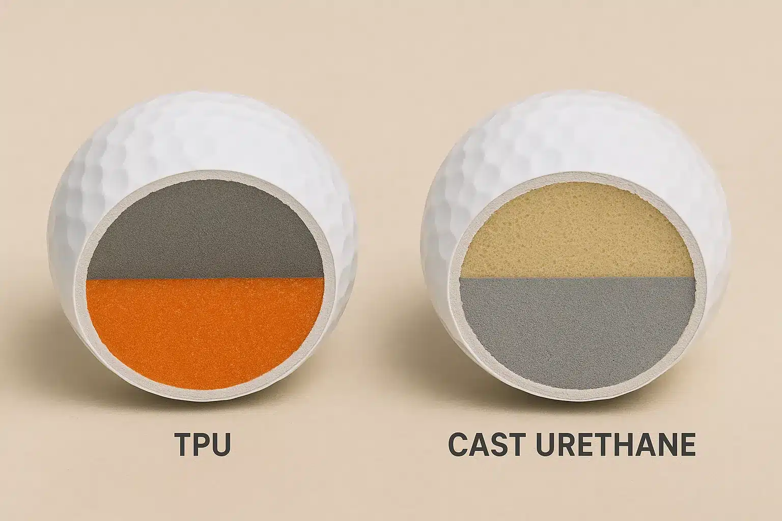 TPU vs Cast Urethane Golf Balls: Differences & How to Choose - Golfara ...